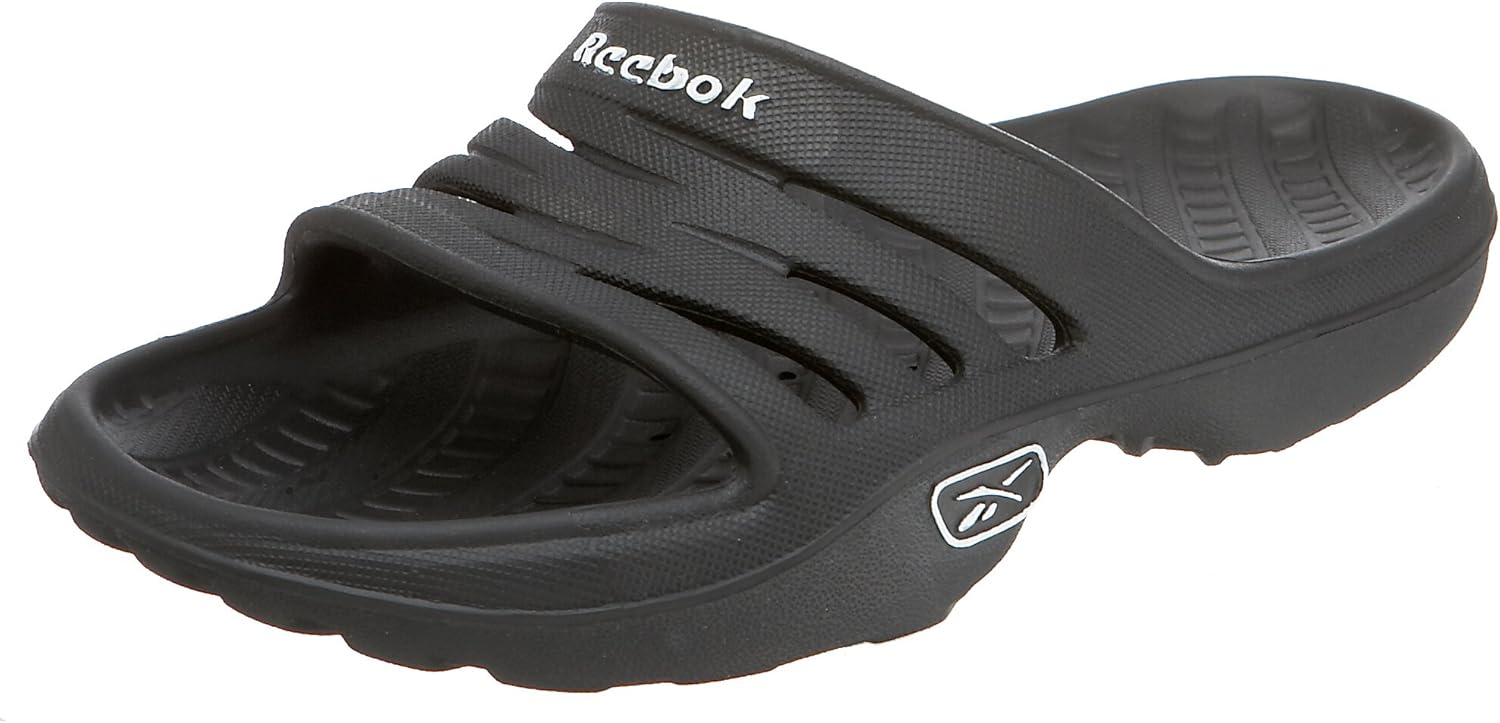 Reebok Women's Kobo III Sport Slide, Black/White, 8 M: Amazon.co.uk ...