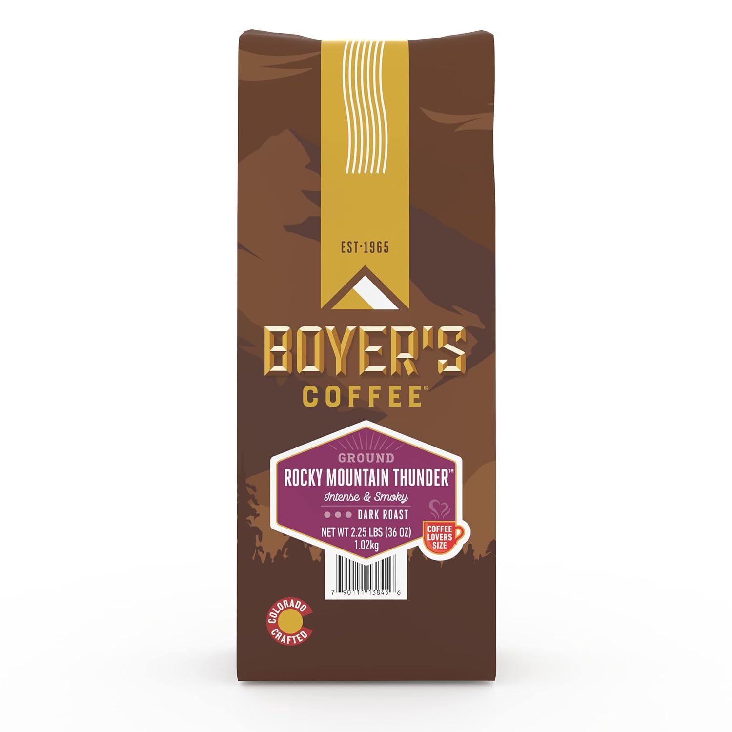 Amazon.com : Boyer's Coffee, Rocky Mountain Thunder Coffee, Dark Roast ...