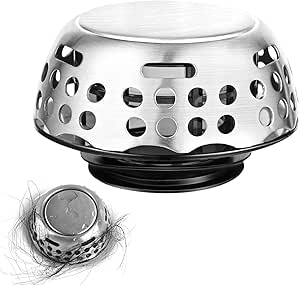 Dranng Bath Plug - Shower Plug for Drain with Hair Catcher - Clogging ...