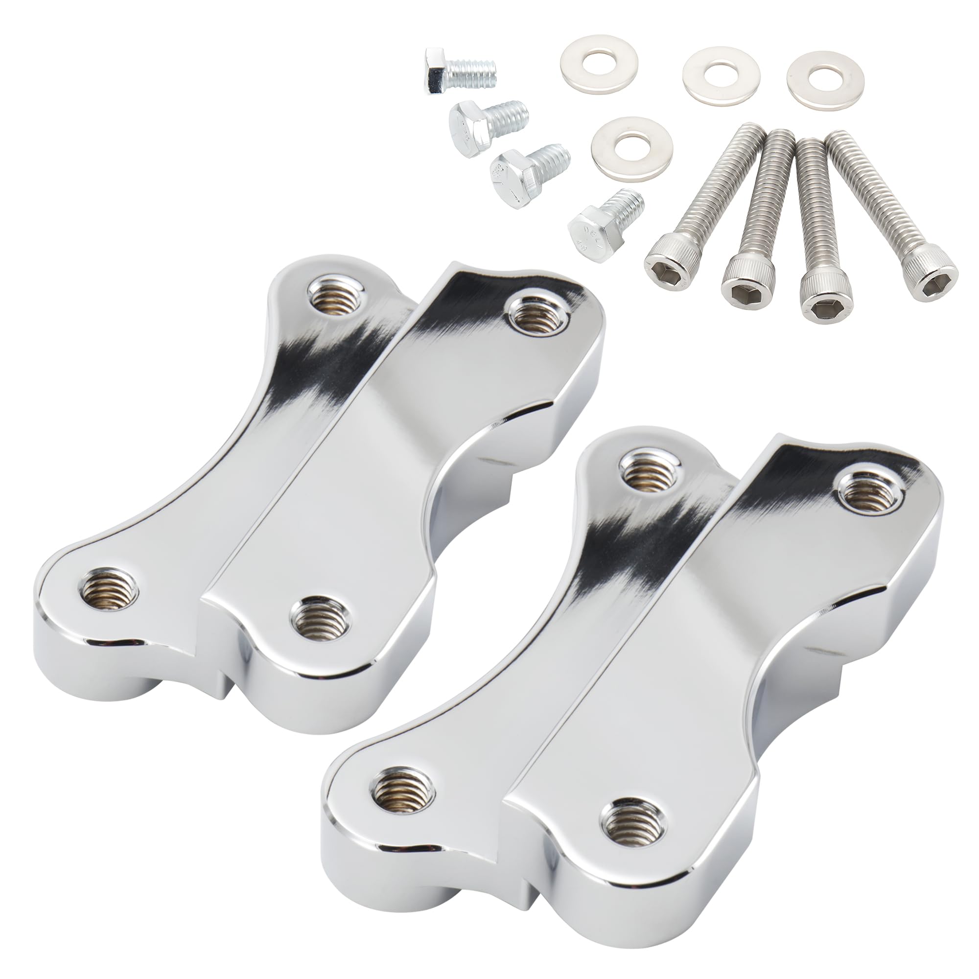 Amazon.com: MokitDora Front Fender Spacer Bracket Relocator Riser Kit ...
