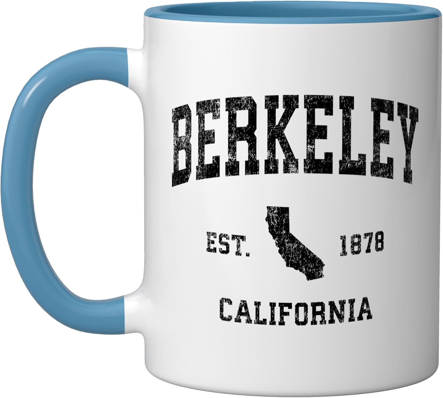 Amazon.com | Berkeley California CA Vintage Sports Design Black Print ...
