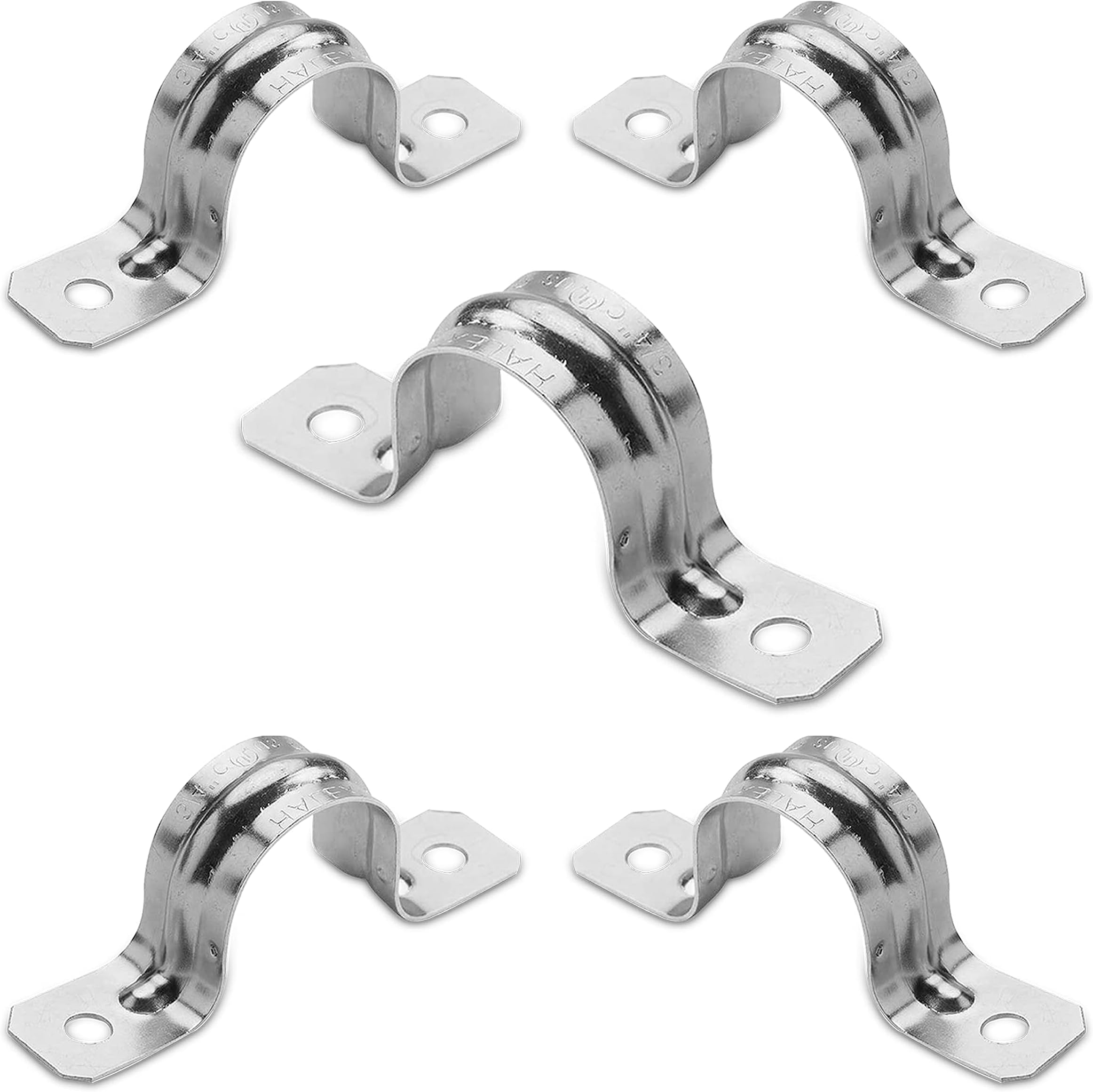 OhLectric OL-48171 Two Hole Rigid Pipe Strap - Sturdy Steel Strap ...