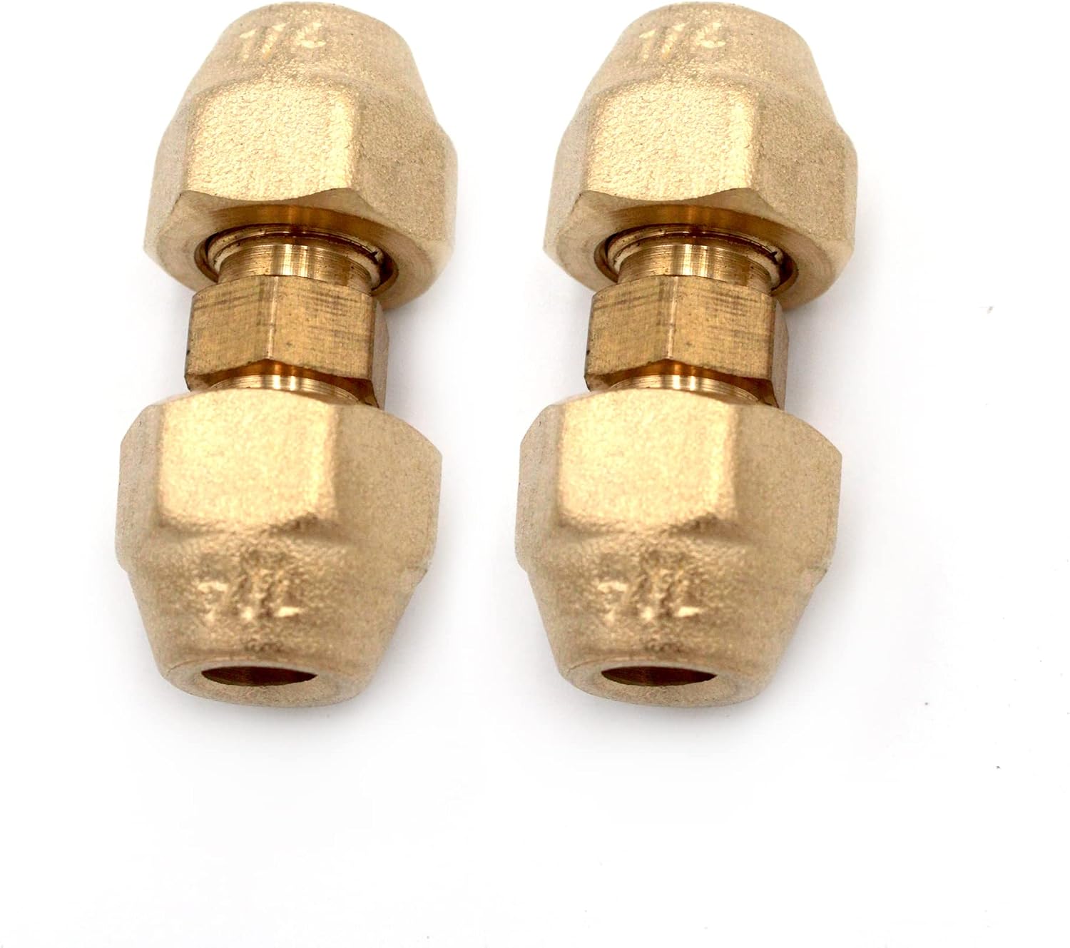 HANSUM 1/4 Male Flare Gas Adapter Metals Brass Fittings for Copper ...