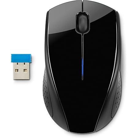 HP 220 Wireless Mouse, Contoured and Ergonomic, Blue LED Technology ...