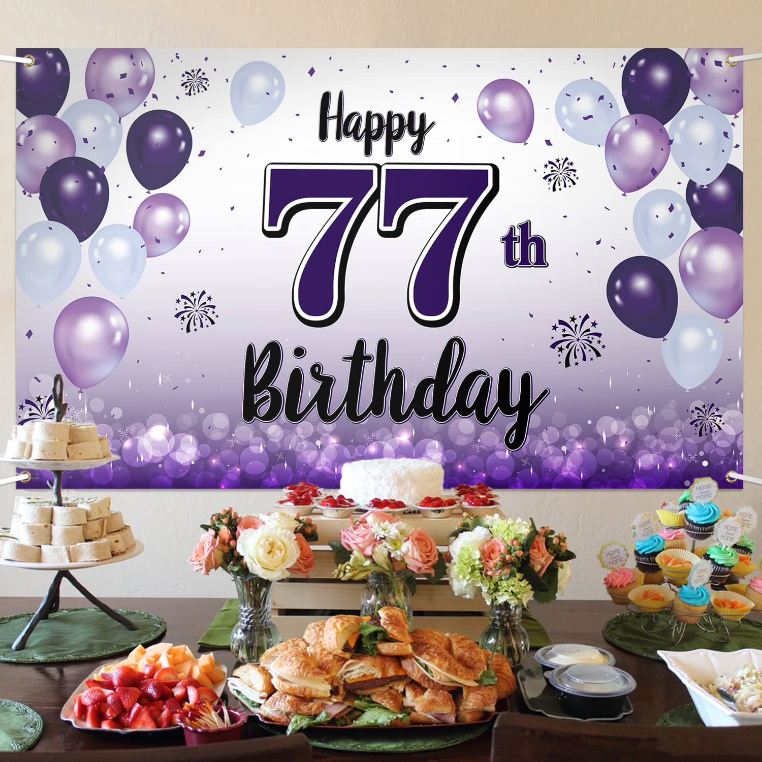 77th Birthday Celebration Happy Birthday, Happy 77th Birthday,