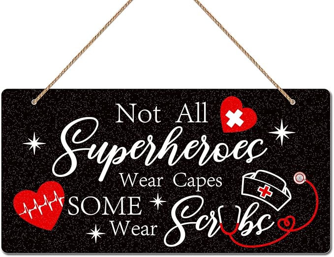 Amazon.com: FLYAB Nurse Signs for Home Office Decoration Not All ...