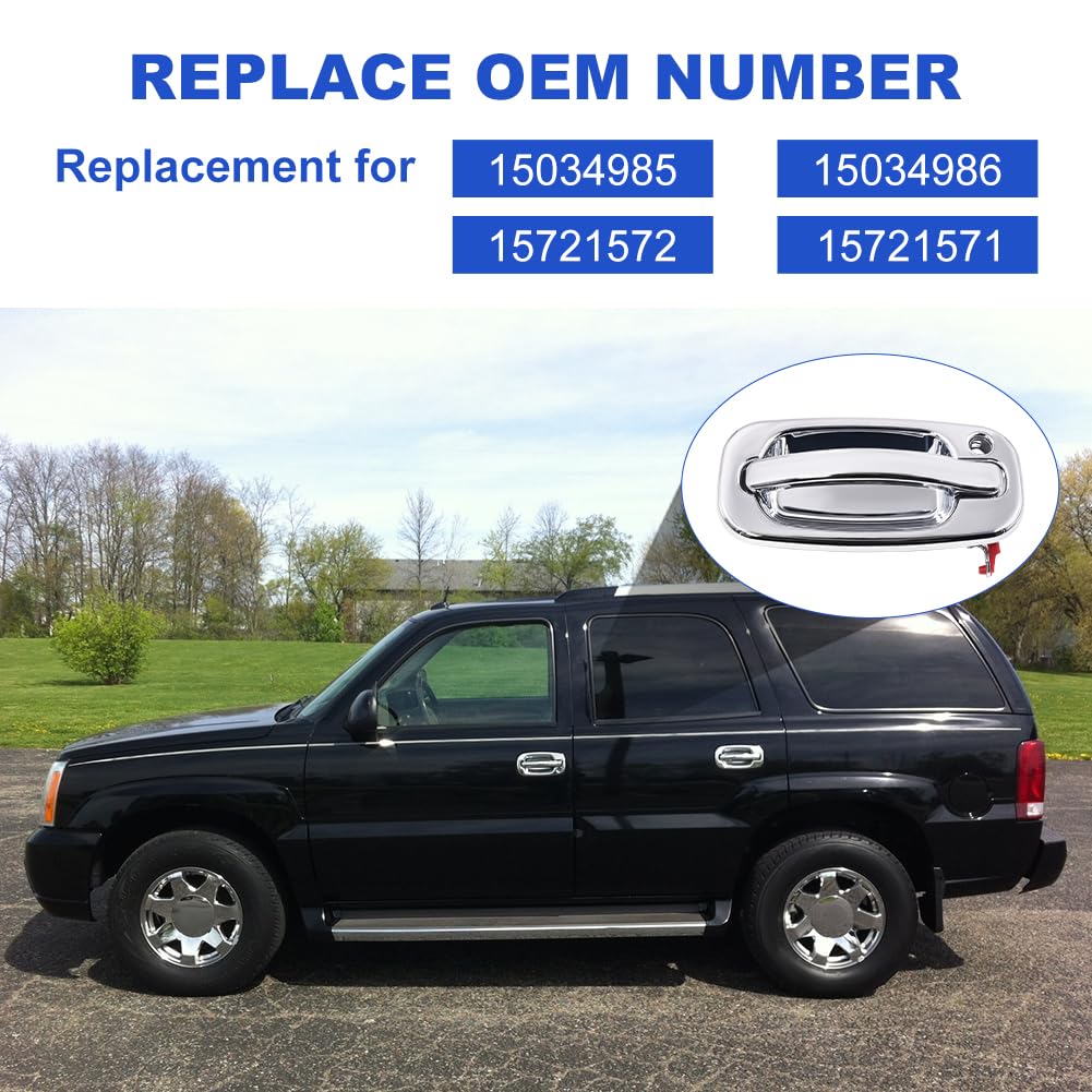 JDMON Exterior Door Handles Replacement for 1999-2006 Chevy Tahoe ...
