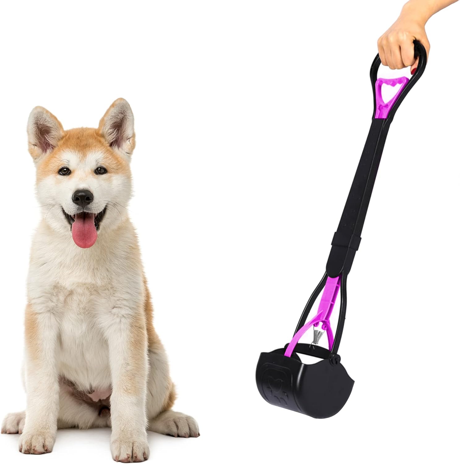 Amazon.com: PUREVACY Portable Dog Pooper Scooper 23.6" x 5.5", Pink ...