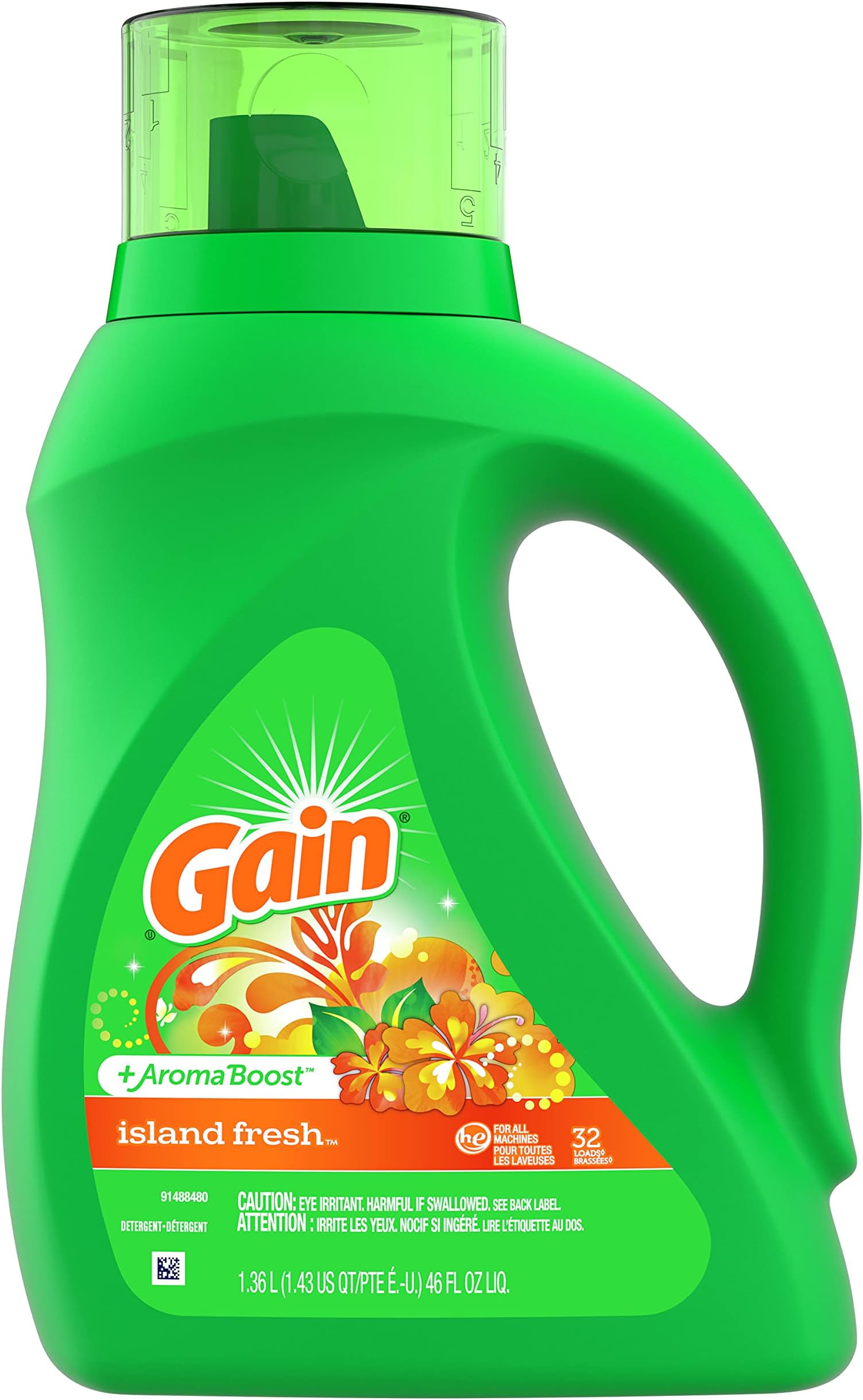Amazon.com: Gain + Aroma Boost Laundry Detergent Liquid Soap, Original ...
