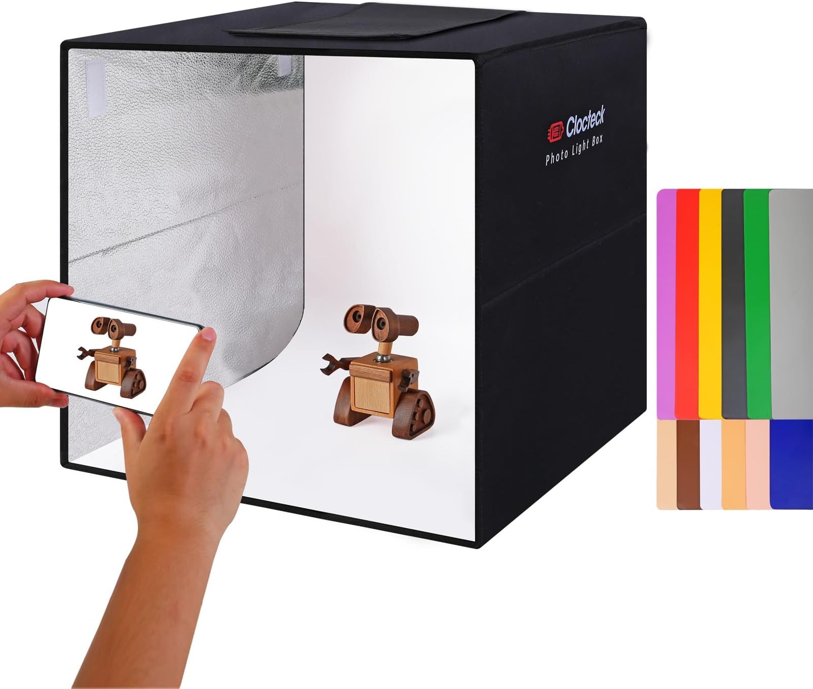 Amazon.com : ClocTeck Photo Studio Light Box,16'' x 16'' Photo Shooting ...