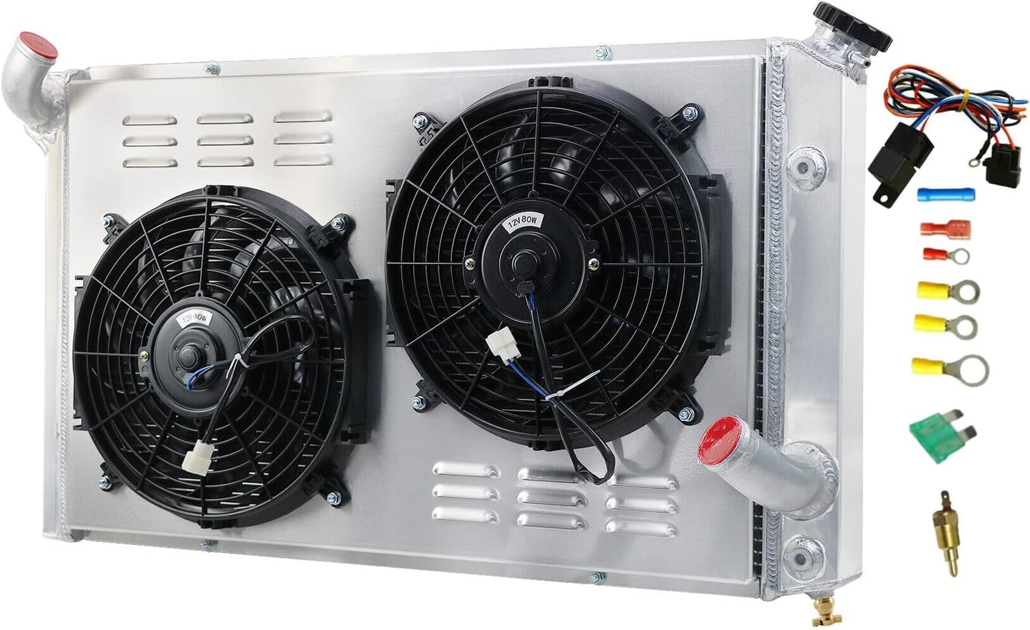 Amazon.com: COOLINGBEST 4 Row Aluminum Radiators Compatible with 1973 ...