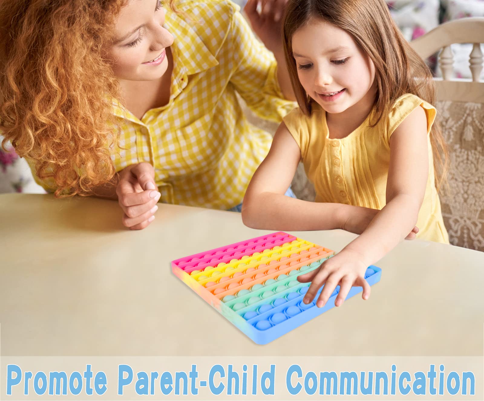 2 Packs Jumbo Popits Fidget Toy for Kids Girls Students, Pop Poppers It ...