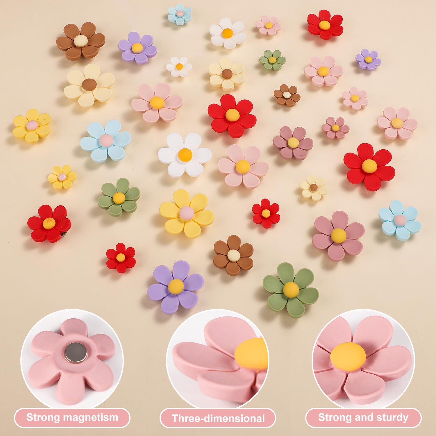 Flower Magnets DIY Crepe Paper Flower Magnets A Kailo Chic Life