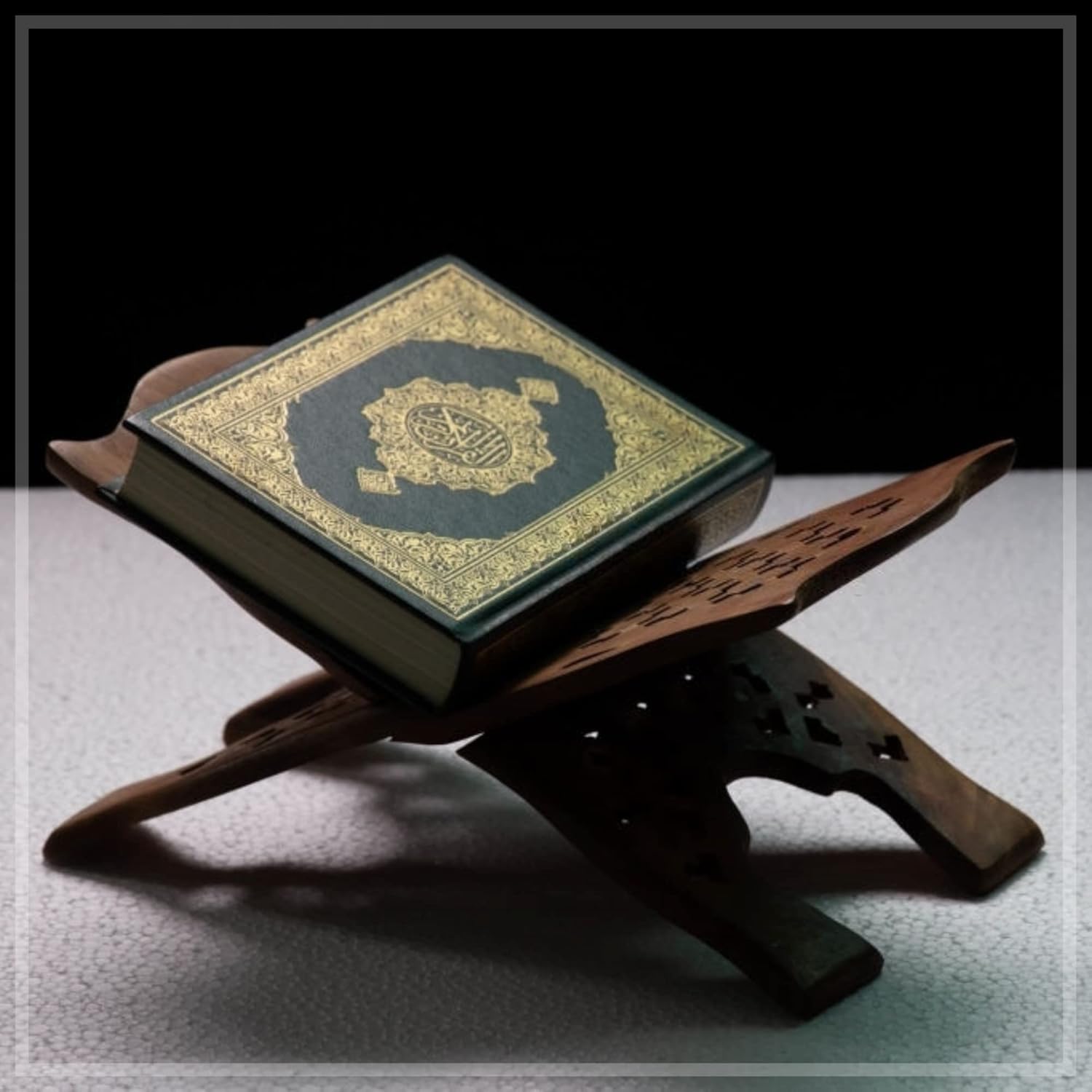 Santarms Handmade Wooden Fordable Holy Rehal Stand for Holy Quran Book ...