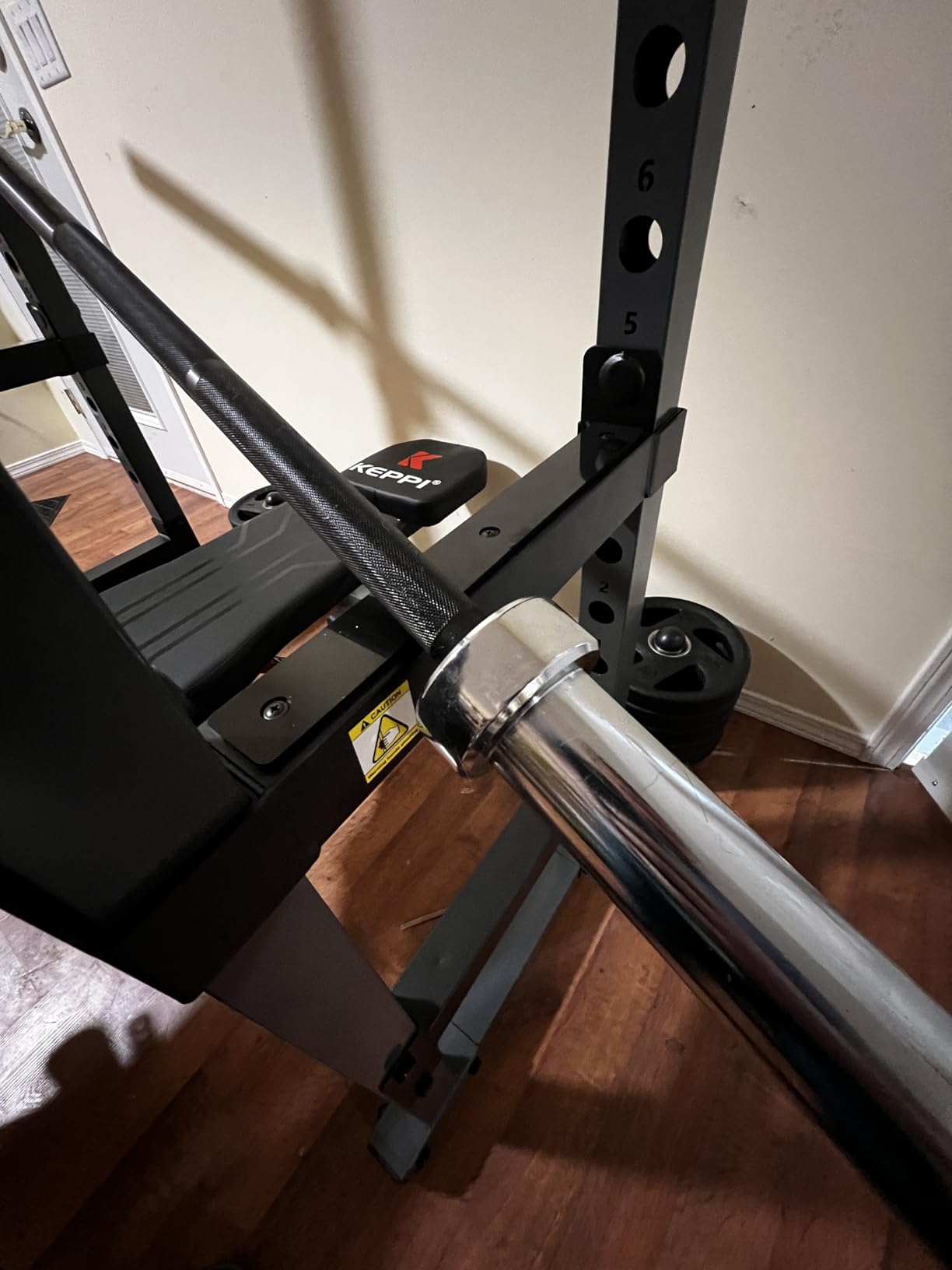 PASYOU Squat Rack for Home Gym with Max Load 1800 lbs for Bumpers and ...