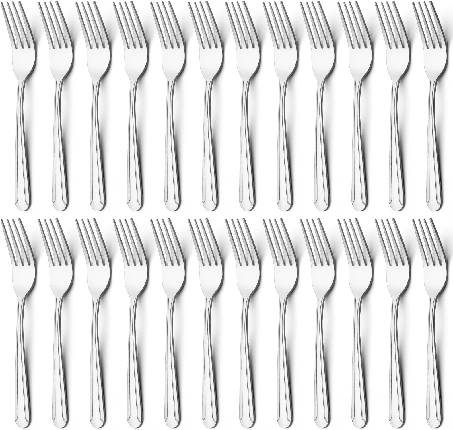 Amazon.com: Winco 12-Piece Elegance Dinner Fork Set, 18-0 Stainless ...