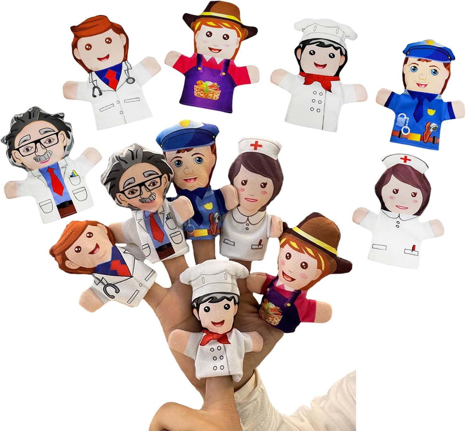 6pcs Finger Puppets for Toddlers,Finger Puppets, Lifelike Hand Puppets ...