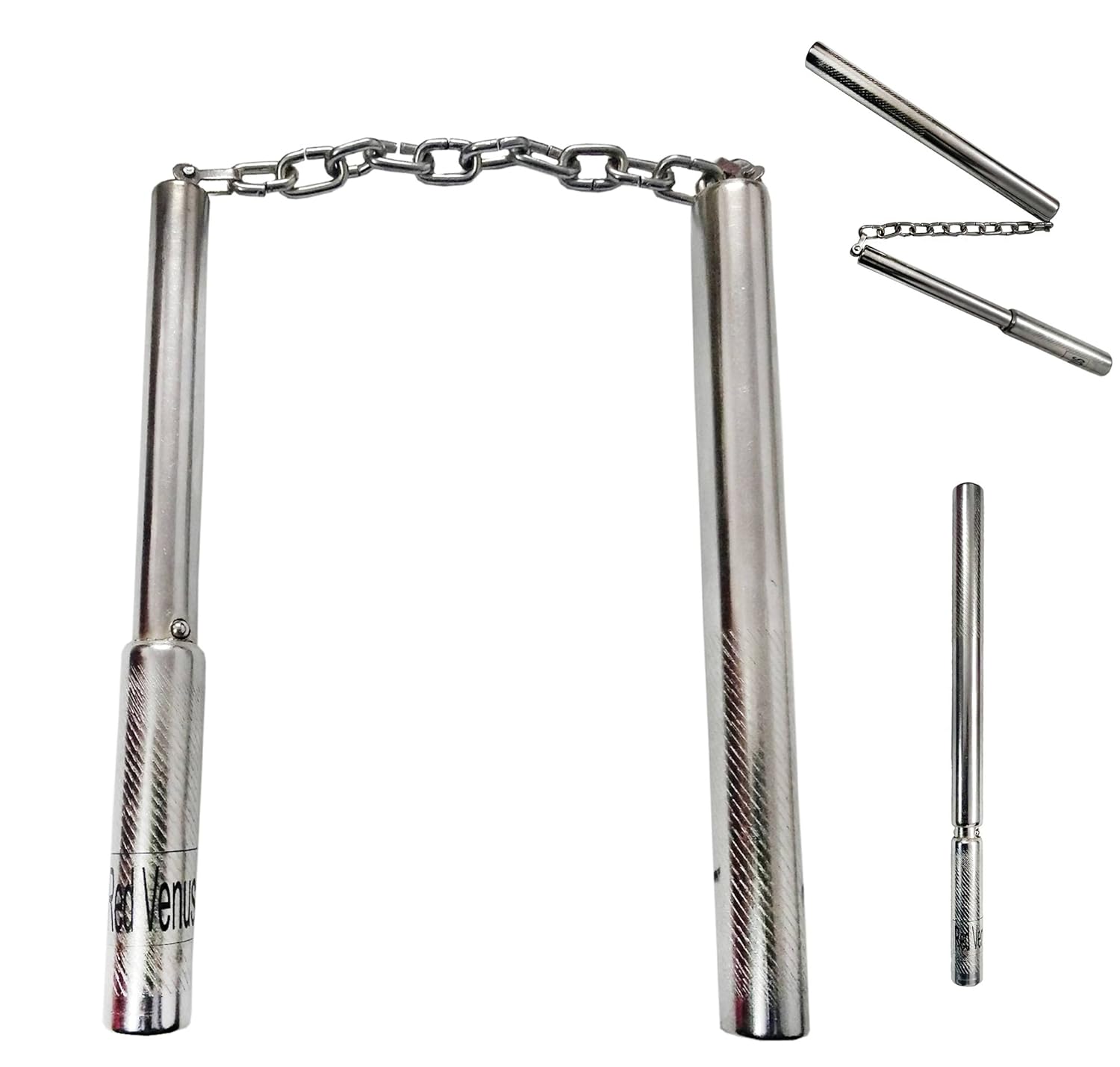 Red Venus Foldable Metal Nunchaku,Nunchucks (Karate Stick) for Martial ...