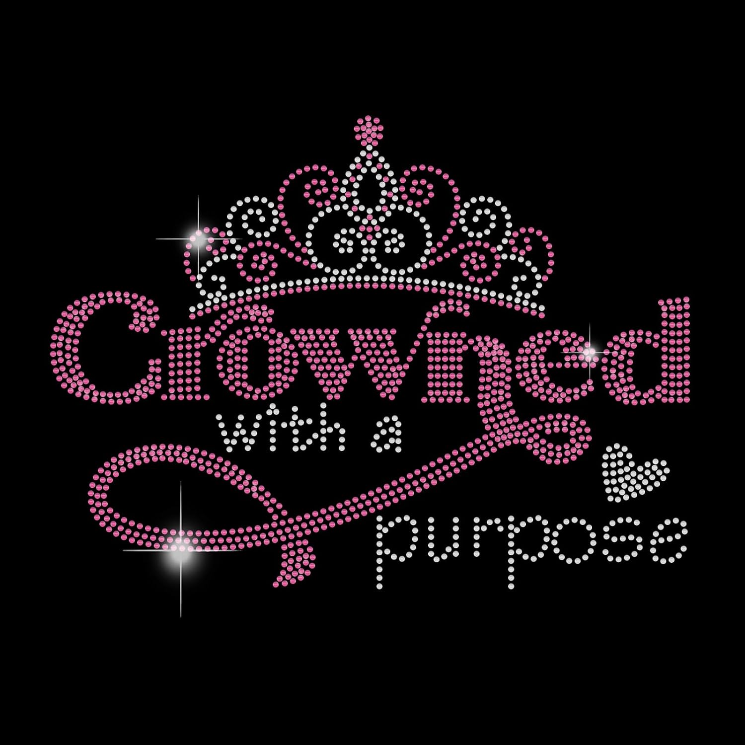 Amazon.com: SUPERDANT Crown Iron on Rhinestones for Clothes Crowned ...