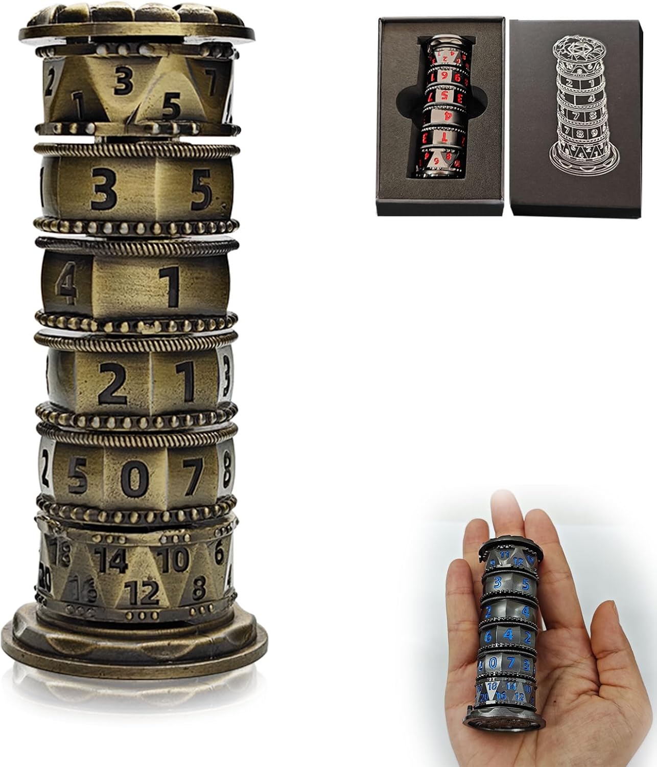 Dragonstone Keep Roulette Dice Spinner for DND Dice Set, 7-in-1 Dragon ...