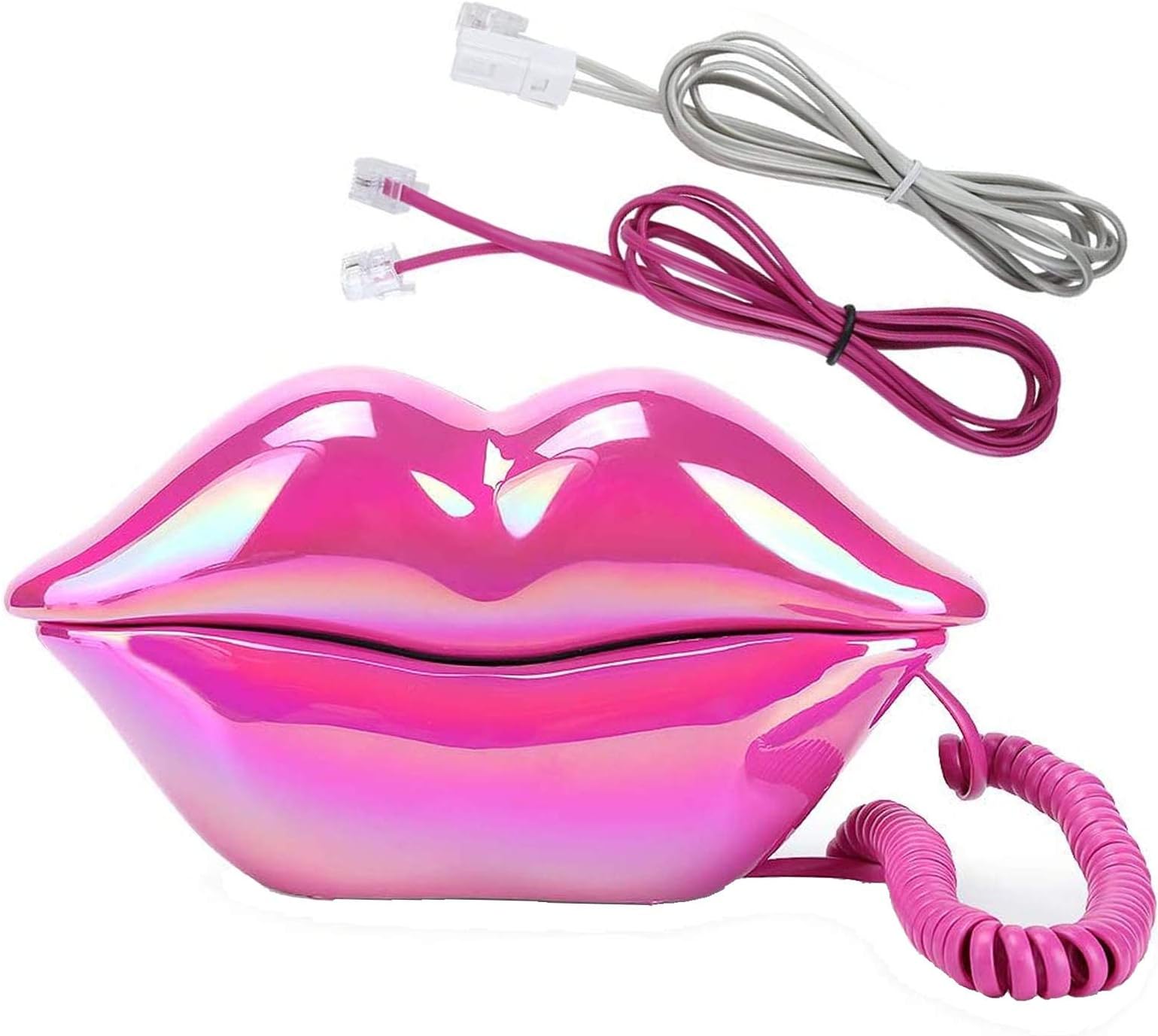 Amazon.com : Lips Telephone Novelty Rose Red Mouth Lip Shaped Phone ...