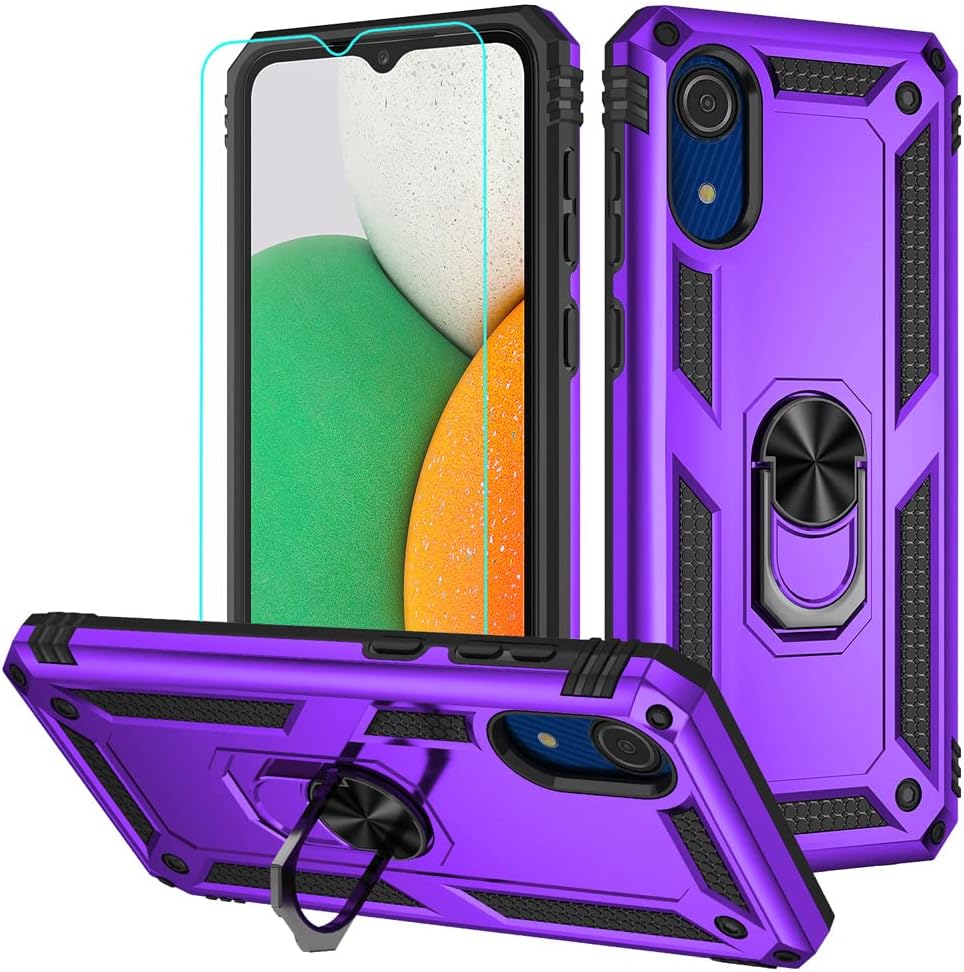 Amazon.com: Androgate Galaxy A03 Core Case with HD Screen Protector ...