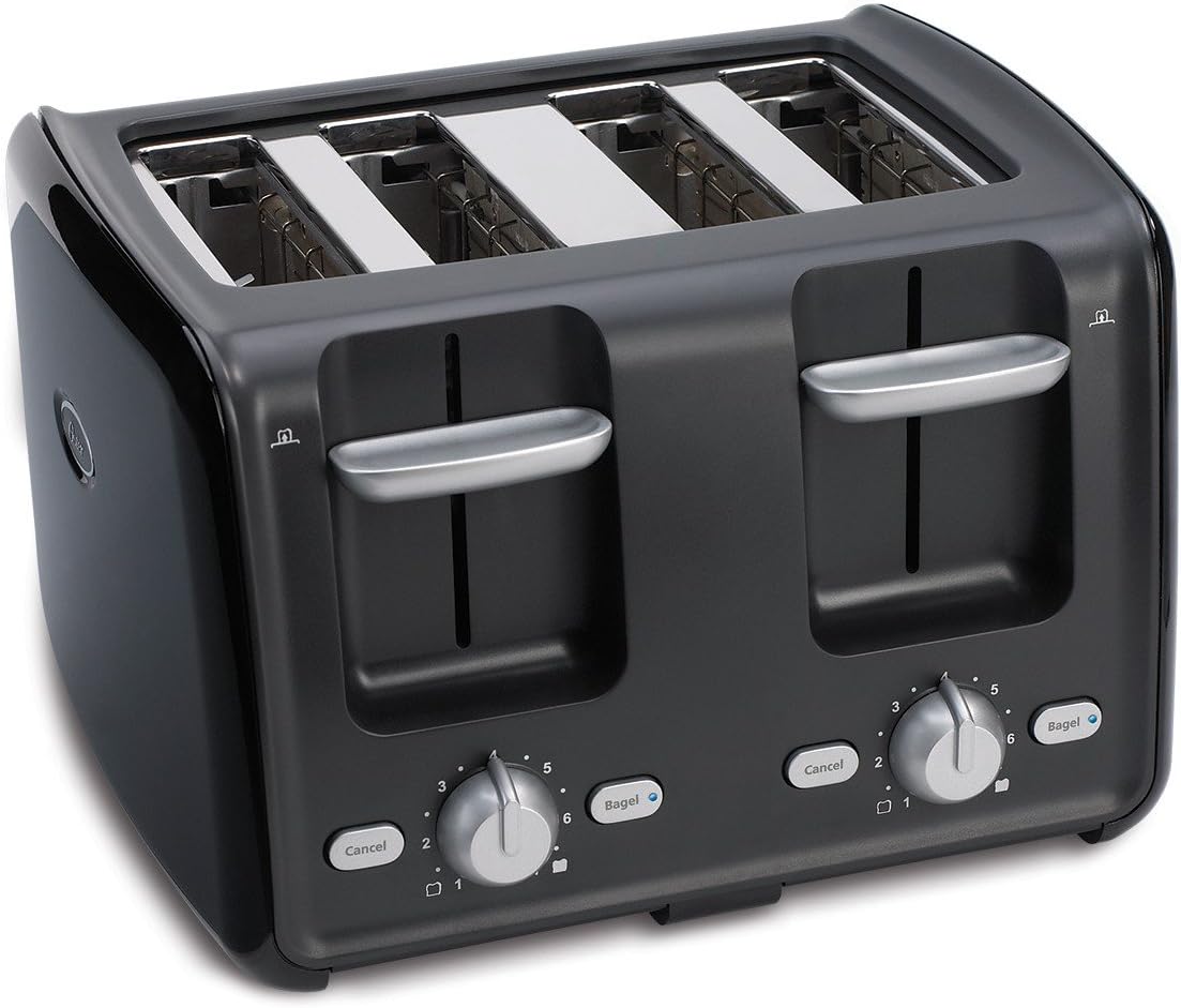Amazon.com: Oster 3905 4-Slice Retractable Cord Toaster, Black: Home & Kitchen
