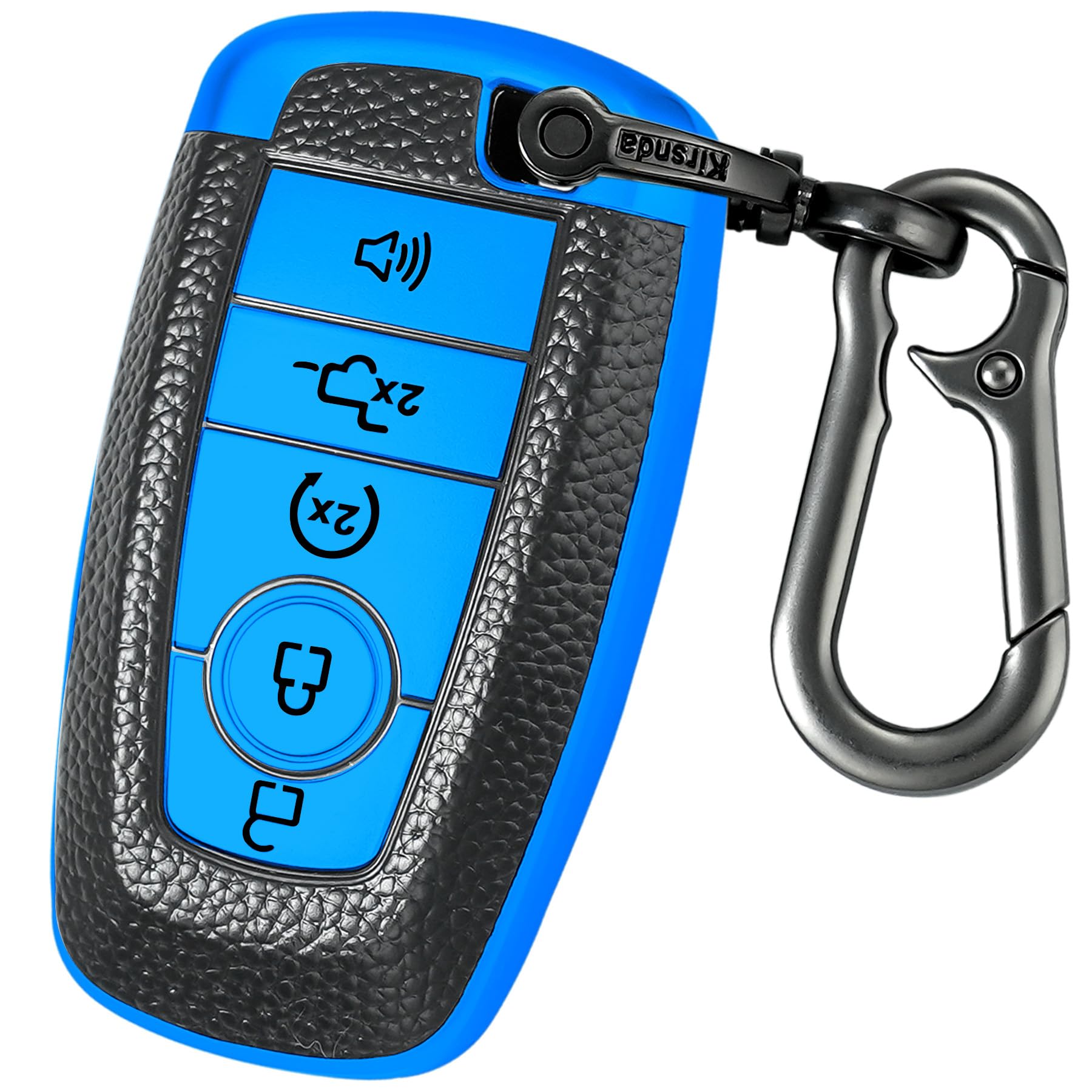 Amazon.com: Kirsnda for Ford Key fob Cover,Texture case,with Keychain ...