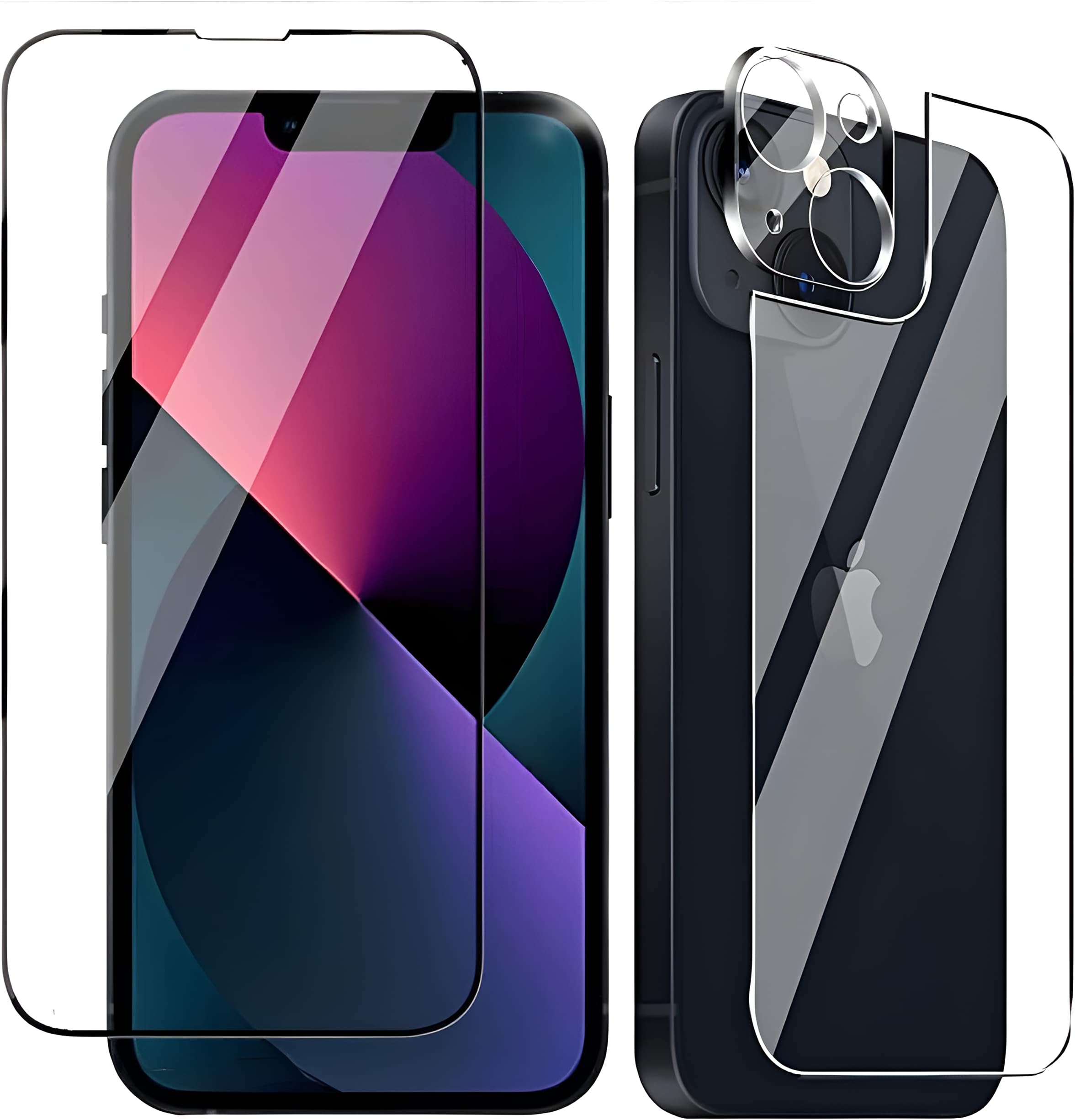 TECH KONNECT iPhone 14 Front Back Screen Protector with Camera Lens ...