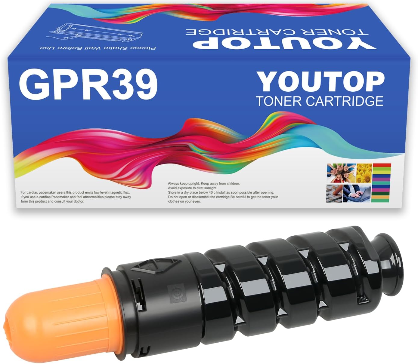 Amazon.com: YOUTOP GPR-39 GPR39 Black Toner Cartridge Replacement for ...