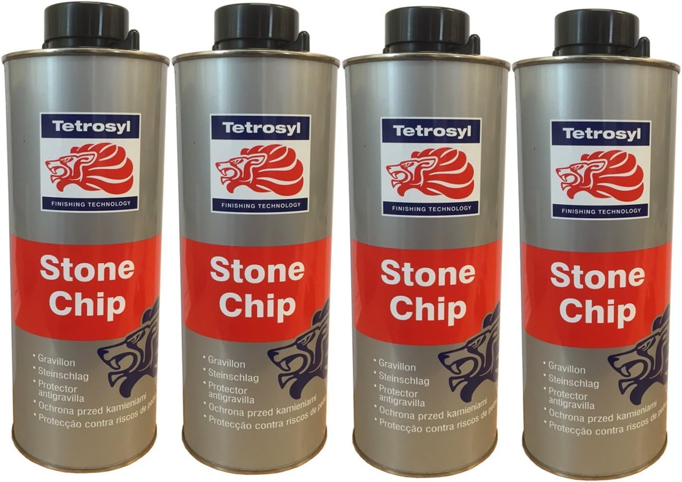 Pack Of 4 Tetrosyl Stone Chip Black 1l Tins Amazon Co Uk Grocery