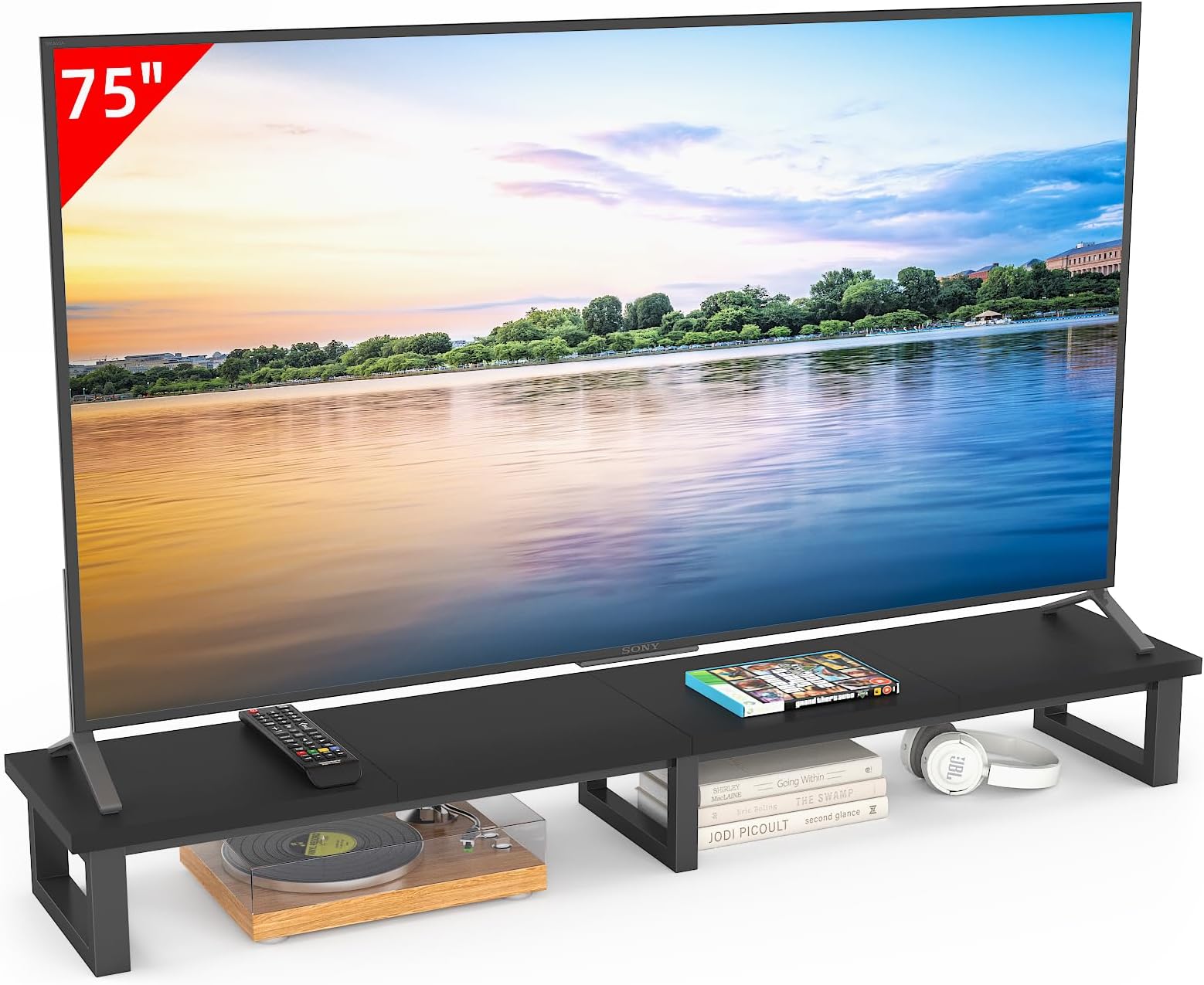 Amazon.com: YAOHUOO 59" Large TV Riser for 32-75 inch TV, TV Riser ...