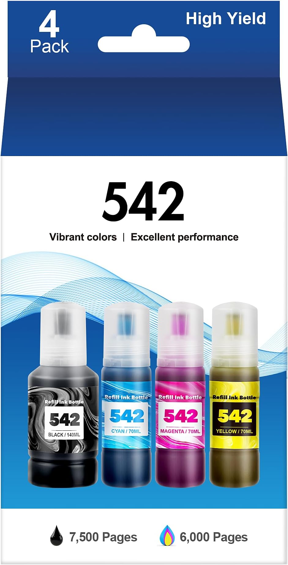 Amazon.com: Epson 542 EcoTank Ink Ultra-high Capacity Bottle Magenta ...
