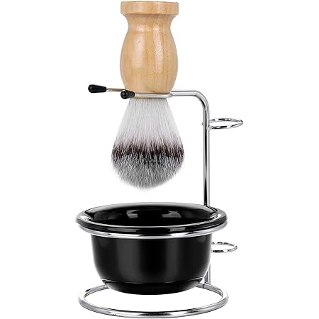 Shaving Razor and Brush Stand, Heavy Chrome Shaving Stand, Safety Razor ...