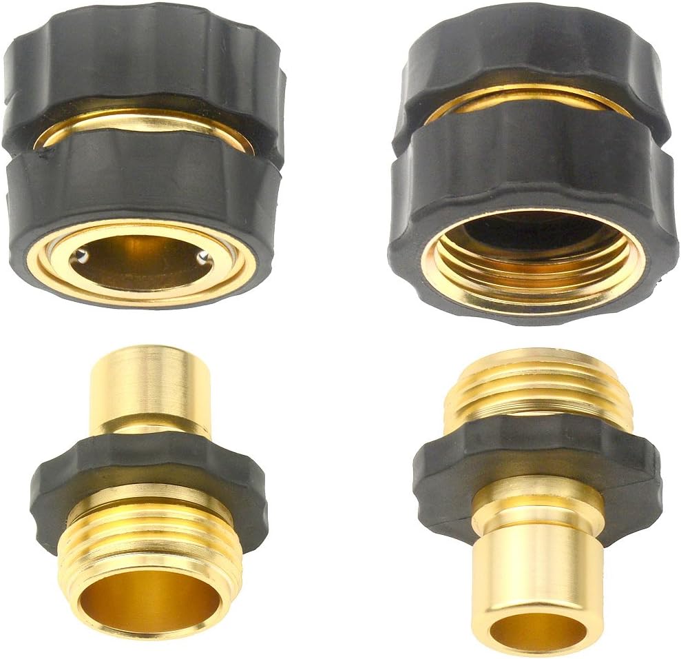 Amazon.com: 3Sets (6pcs) Aluminum Garden Hose Quick Connector - Water ...