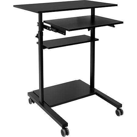 Amazon.com : Stand Up Desk Store Mobile Rolling Adjustable Height ...