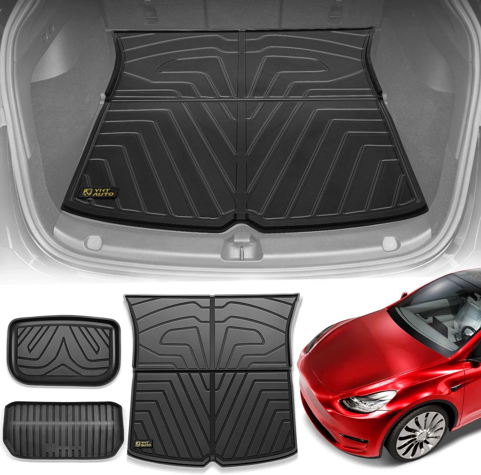 Amazon.com: YHTAUTO Trunk Mat Cargo Liner Compatible with Tesla Model Y ...