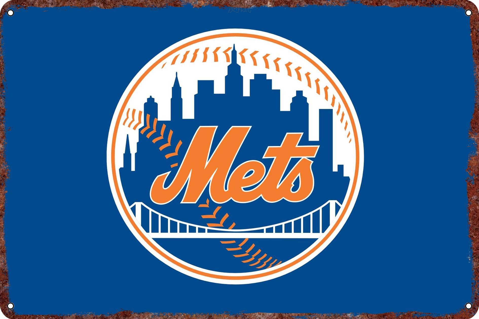 Amazon.com: New-York Mets Sports, Poster Retro Tin Sign Vintage Look ...