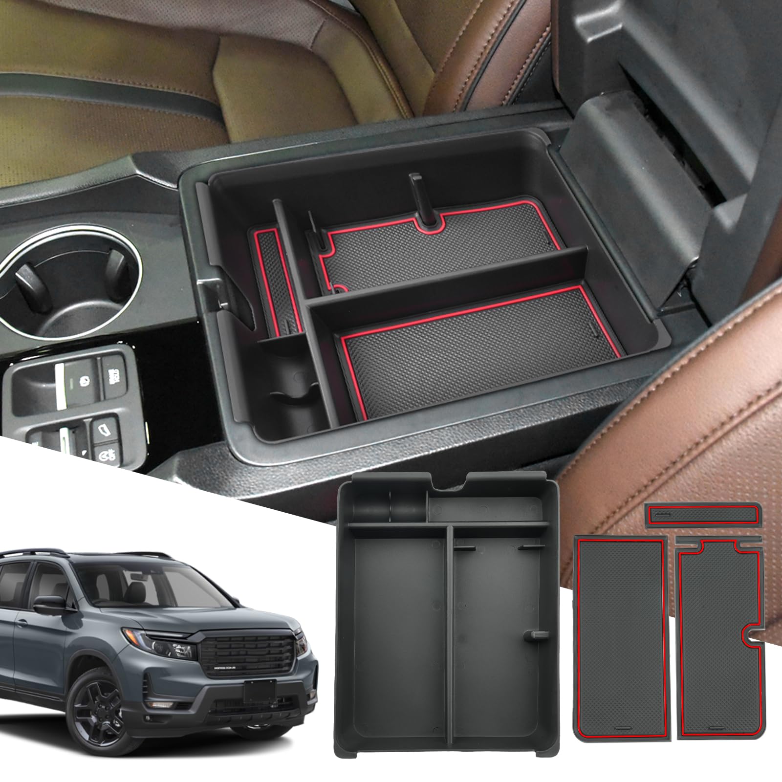 Amazon.com: SXCY for 2024 2025 Honda Ridgeline/Passport Center Console ...