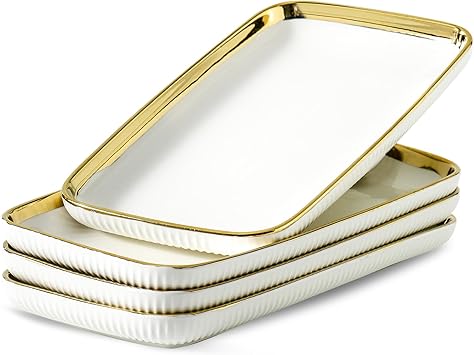 Amazon.com | LETAOTAO Serving Platters, Ceramic Serving Platters Set of ...