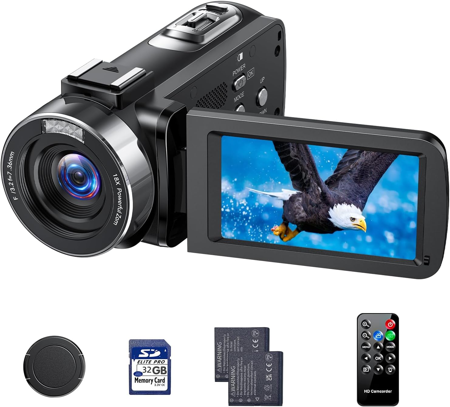Amazon.com : CAMWORLD 4K Video Camera Camcorder 42MP YouTube Vlogging ...