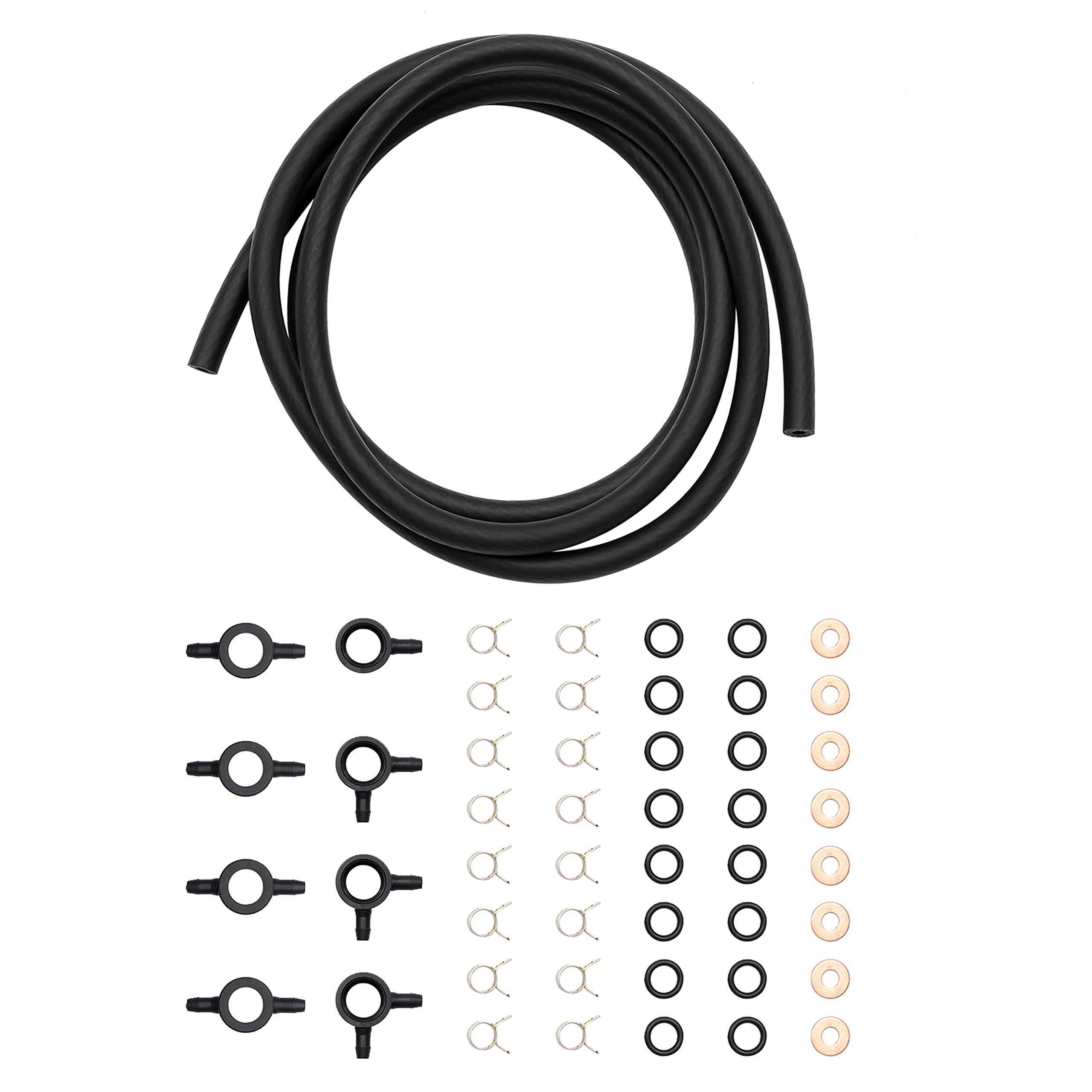 Amazon.com: Diesel Fuel Injector Return Line Kit Compatible with 1983 ...