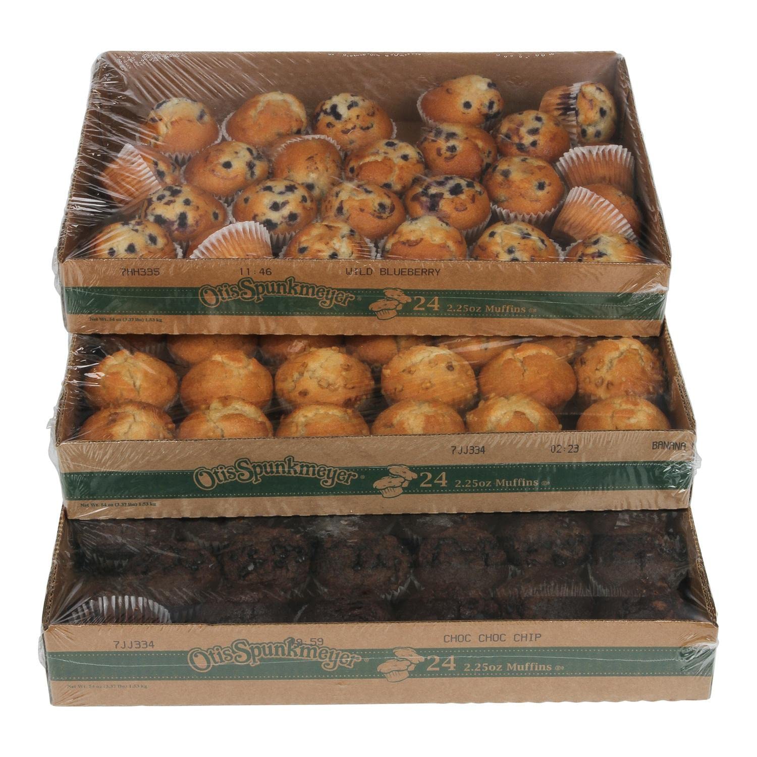 Amazon.com: Otis Spunkmeyer Muffin Variety Pack - 48 Blueberry, 24 ...
