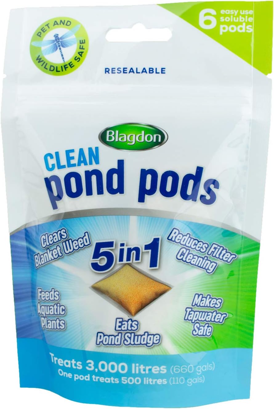 Blagdon Clean Pond Pods, Clears Blanket Weed, Reduces Filter Cleaning ...