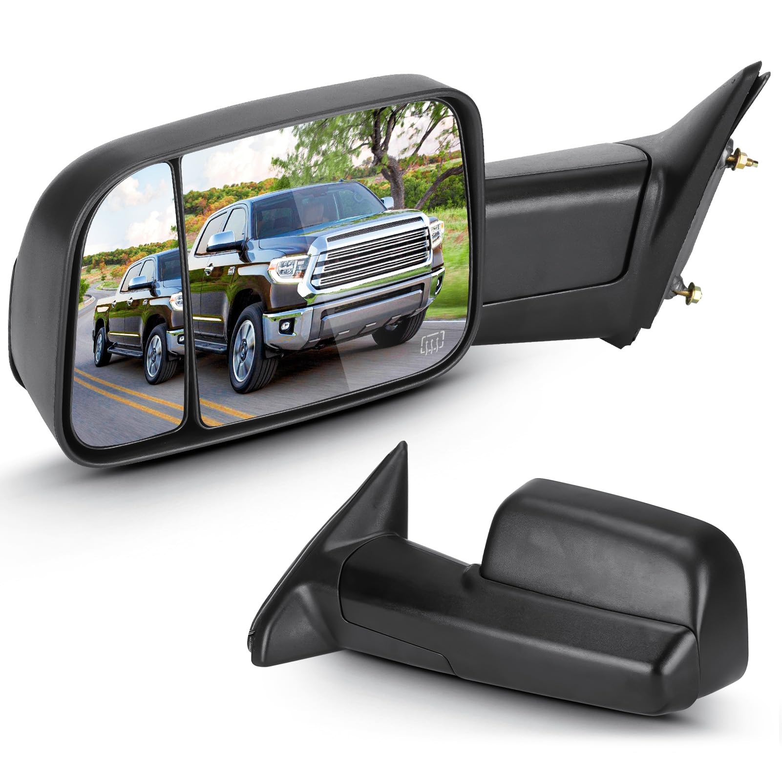 Amazon.com: Towing Mirrors for Dodge Ram 1500 2009-2017, 2500 3500 2011 ...