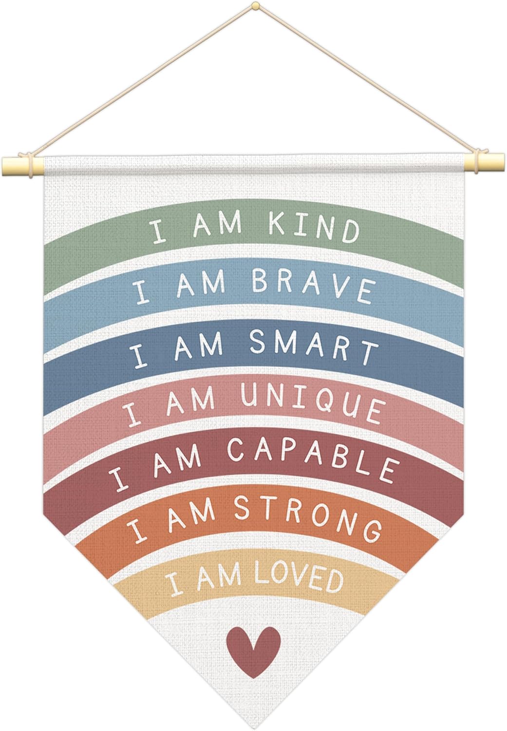 Amazon.com: HEISHAPPY I Am Kind Positive Affirmations Wall Art for Kids,Inspirational Classroom ...