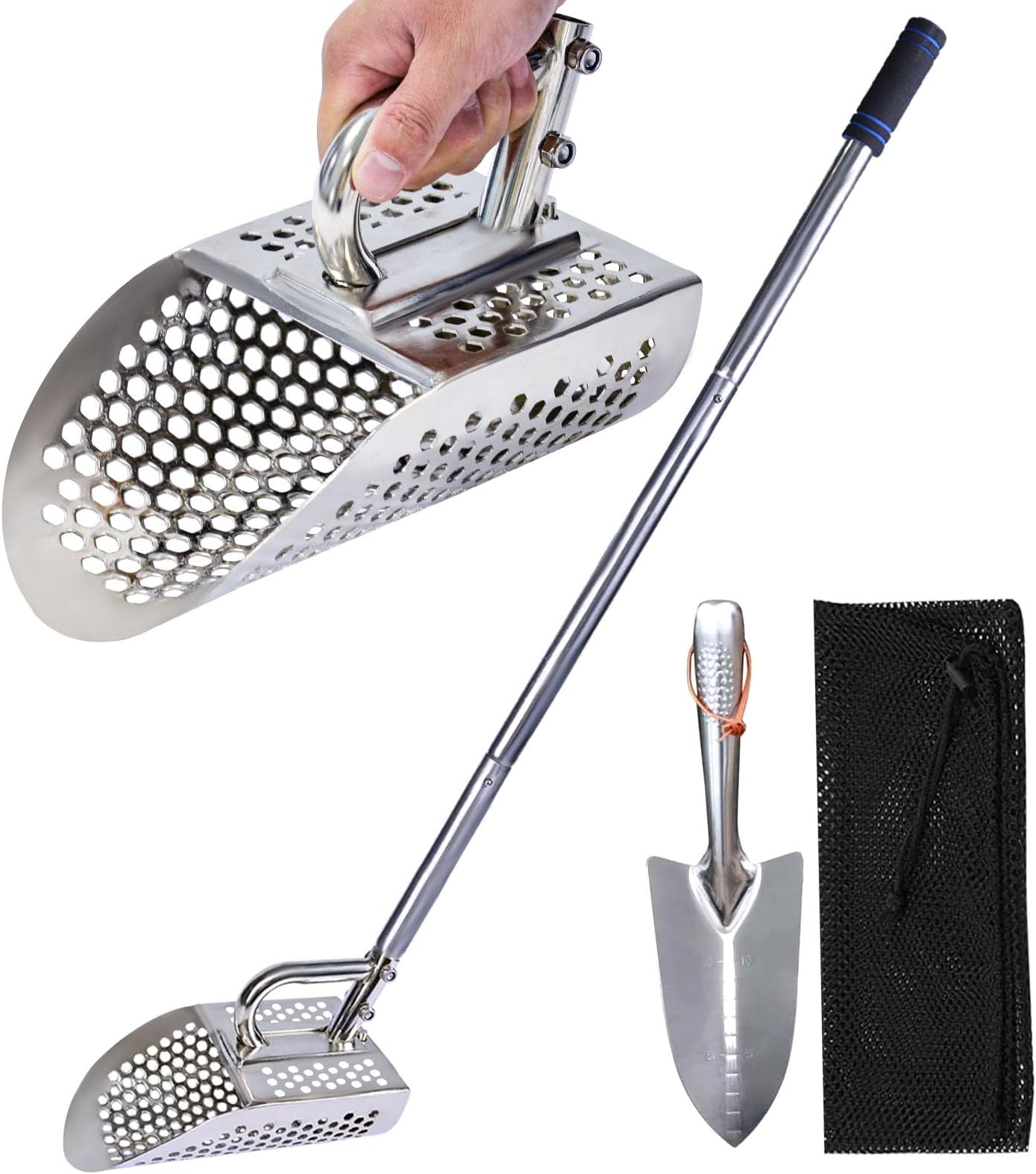 Amazon.com: CKG Sand Scoop & Travel Carbon Handle for Metal Detecting ...