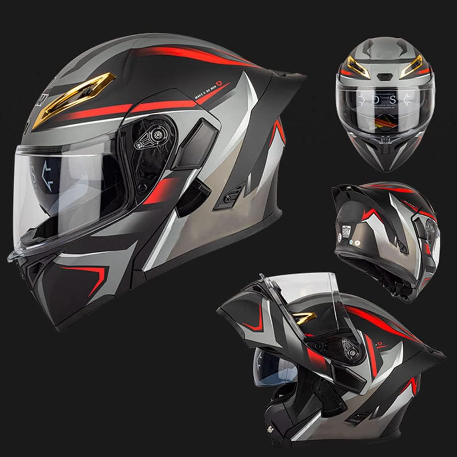 Motocross Helmet Front View