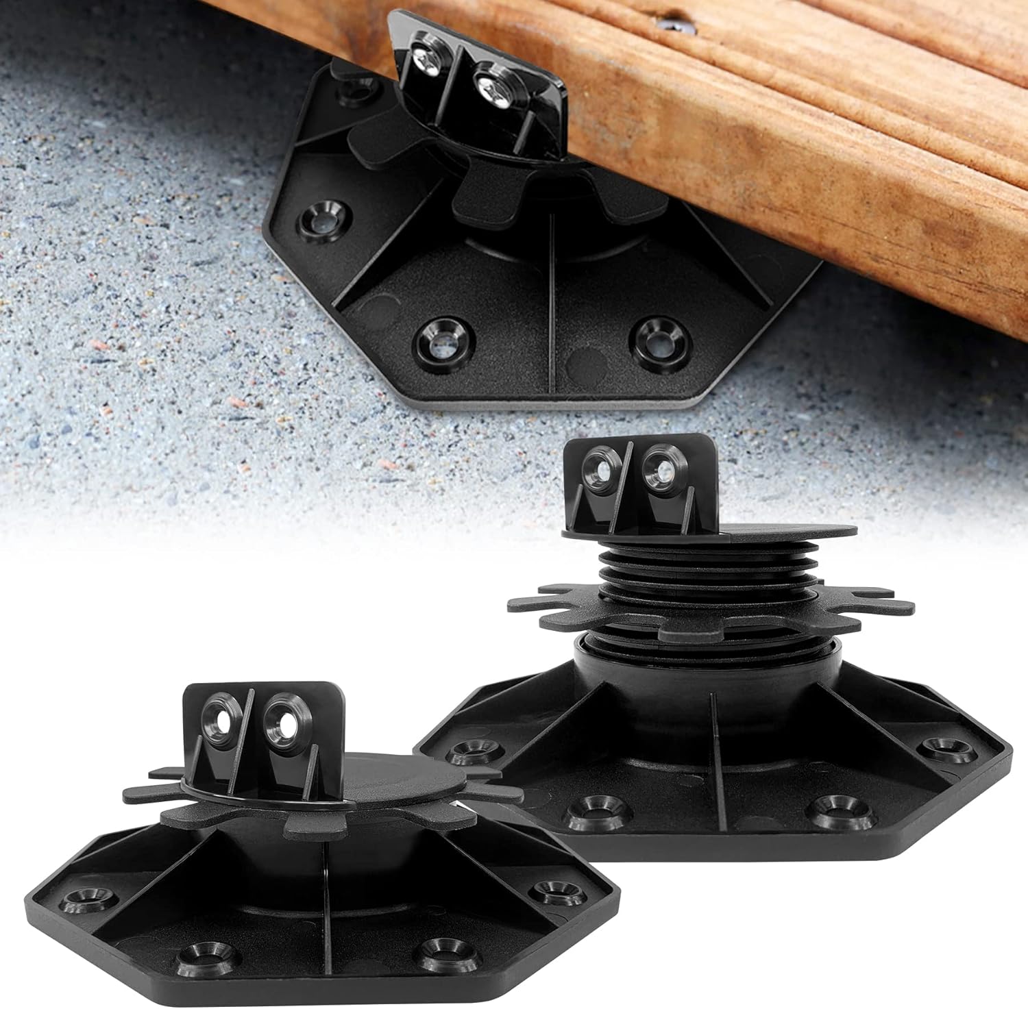 Froadp Pack of 10 Pedestal Bearing Decking Feet Risers Height ...