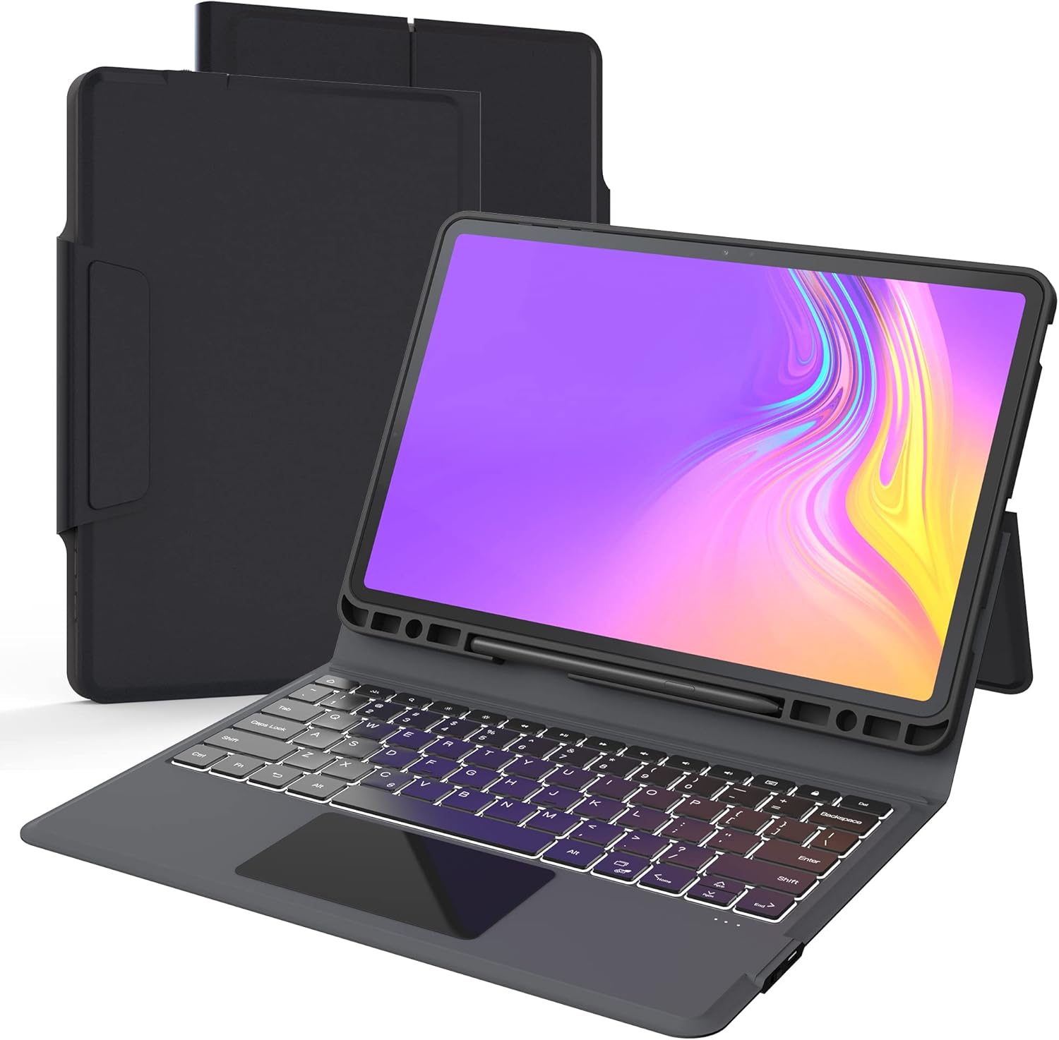 Amazon.com: for Samsung Galaxy Tab S7 FE/S8 Plus 12.4" Keyboard Case ...